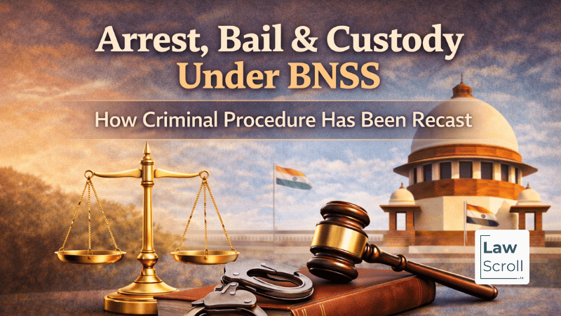 Arrest, Bail and Custody Under BNSS: How Criminal Procedure Has Been ...